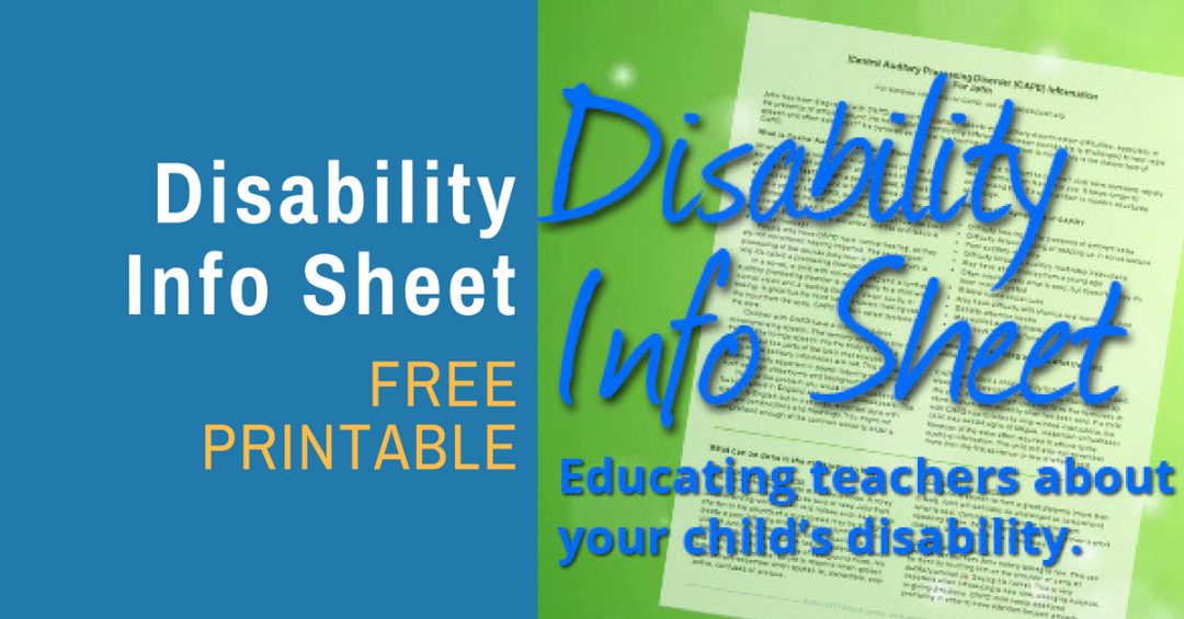 Download Printables from Special Mom Advocate | Special Mom Advocate